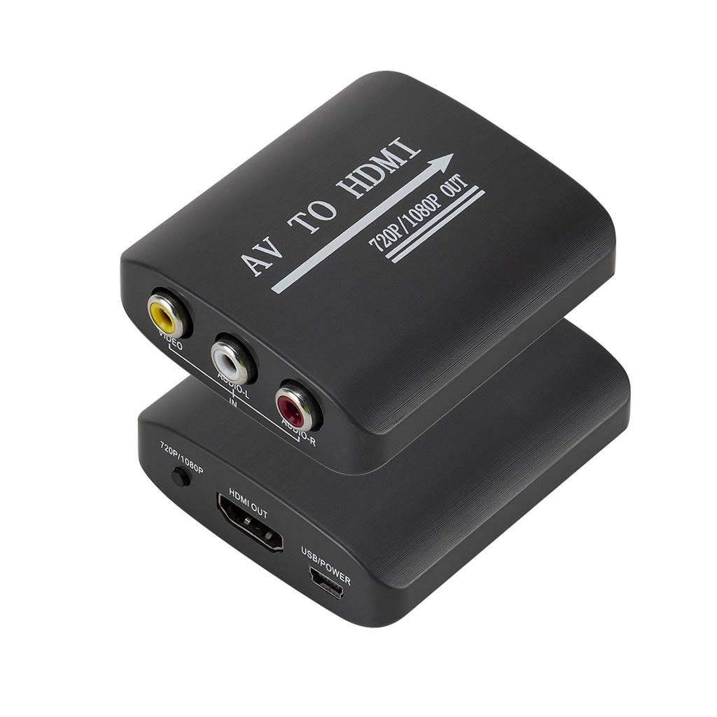 HD 1080P AV to HDMI RCA To HDMI Composite Adapter Converter With USB ...