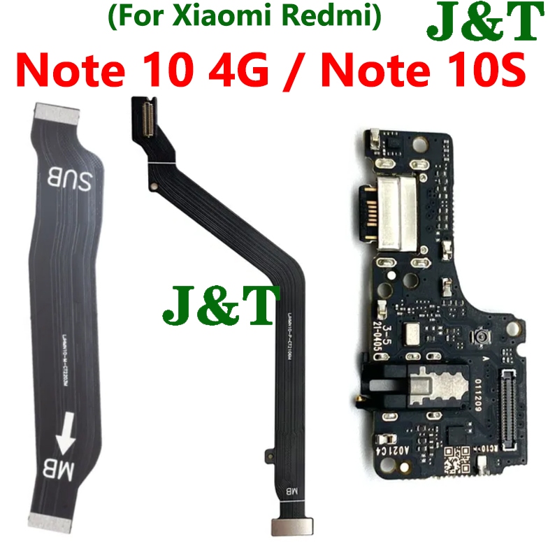For Redmi Note 10 4G 10S USB Charging LCD Main Board Motherboard ...