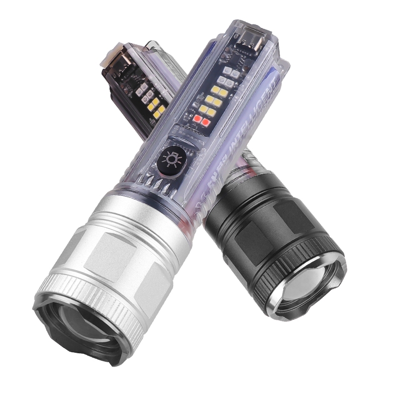 super bright XHP50 flashlight 30W LED telescopic zoom flashlight 1000LM ...
