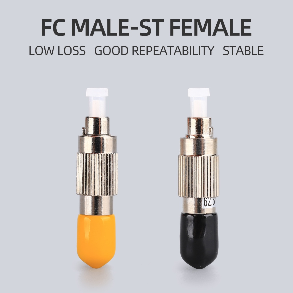 Fiber Optic Hybrid Adaptor ST Female to FC Male Single Mode Connector ...
