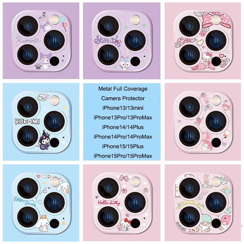 iPhone 15 Pro Max Metal Full Coverage Camera Protector Hello Kitty ...