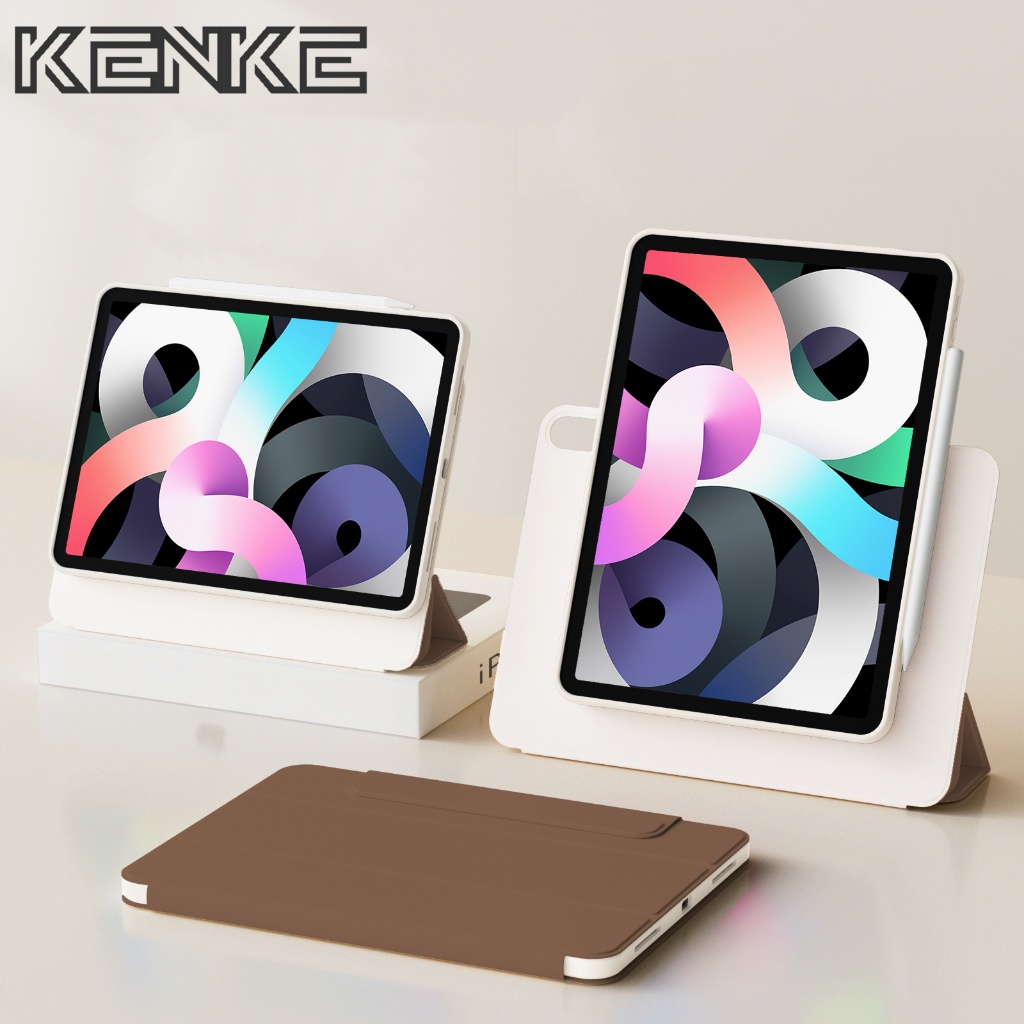 KENKE ipad case 2-in-1 detachable tablet bag Acrylic HD Transparent ...