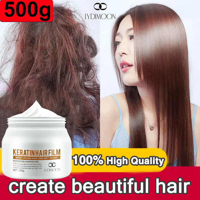 Premium Hair Mask 500ml Moisturizing Repairing Hydrating Krim Lurus ...