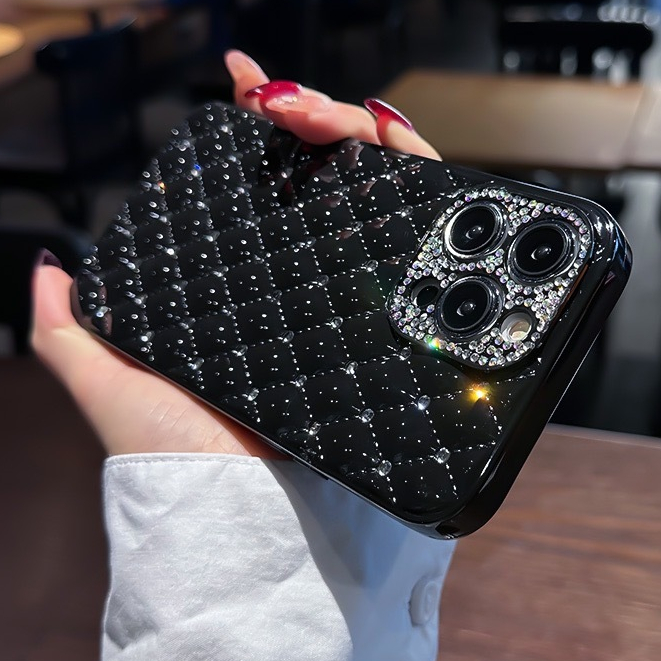 Glossy Diamond Case For iPhone 15 14 13 12 11 Pro X XR XS Max 7 8 Plus ...
