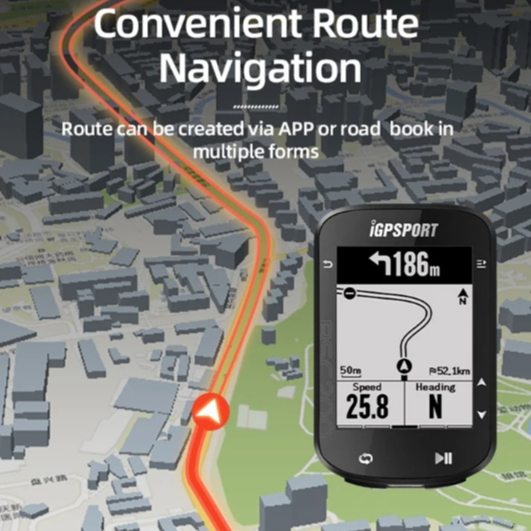 Bicycle Computer 200 GPS Navigation Route Multi-Language Speedometer ...