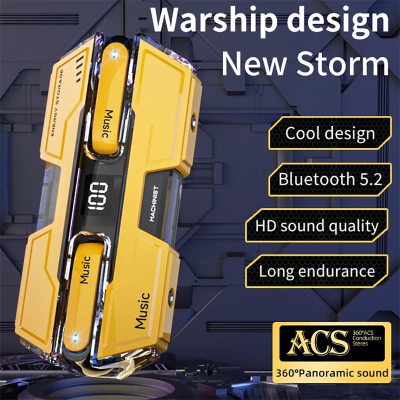 TWS Wireless Gaming Headphone HIFI Stereo Sound Bluetooth Earphones ...