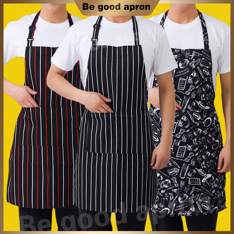 Ready Stock Adjustable hanging necks apron Kitchen chef apron Hotel ...