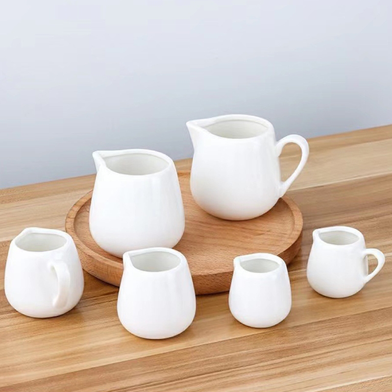 Ceramic Milk Jug With Handle Espresso Coffee Cream Jugs Kitchen Sauce ...