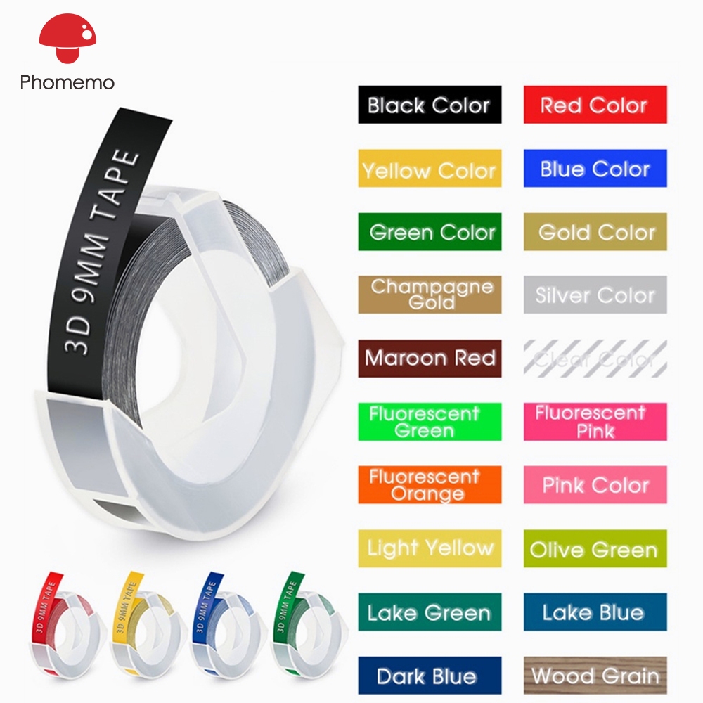 Phomemo 3D Plastic Embossing Label Tapes For E975 Label Maker,Adapt to ...