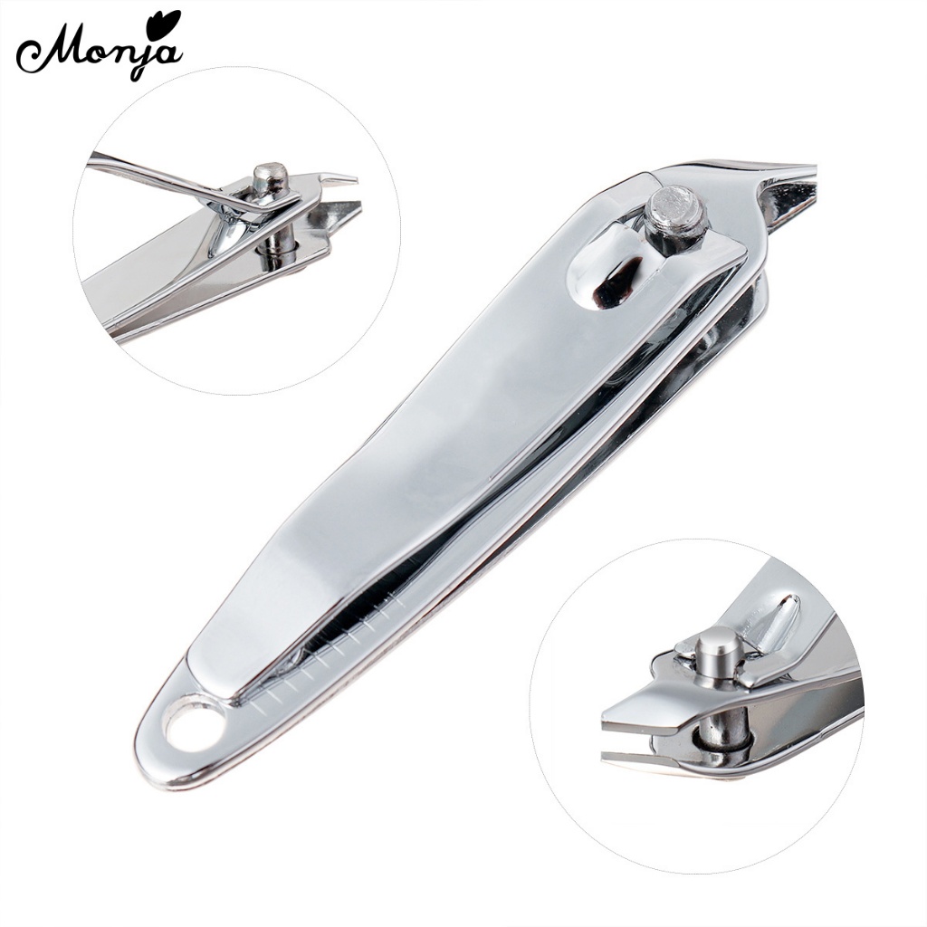 Monja 1Pcs Stainless Steel Fingernails & Toenail Clipper Manicure ...