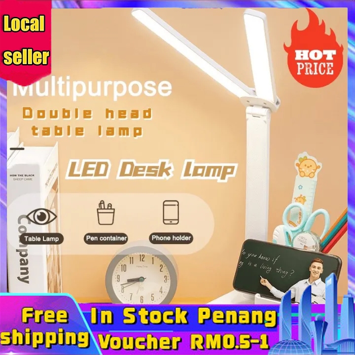 【Malaysia Spot Sale】Adjustable Study Table Lamp Learning LED Desk Lamp ...