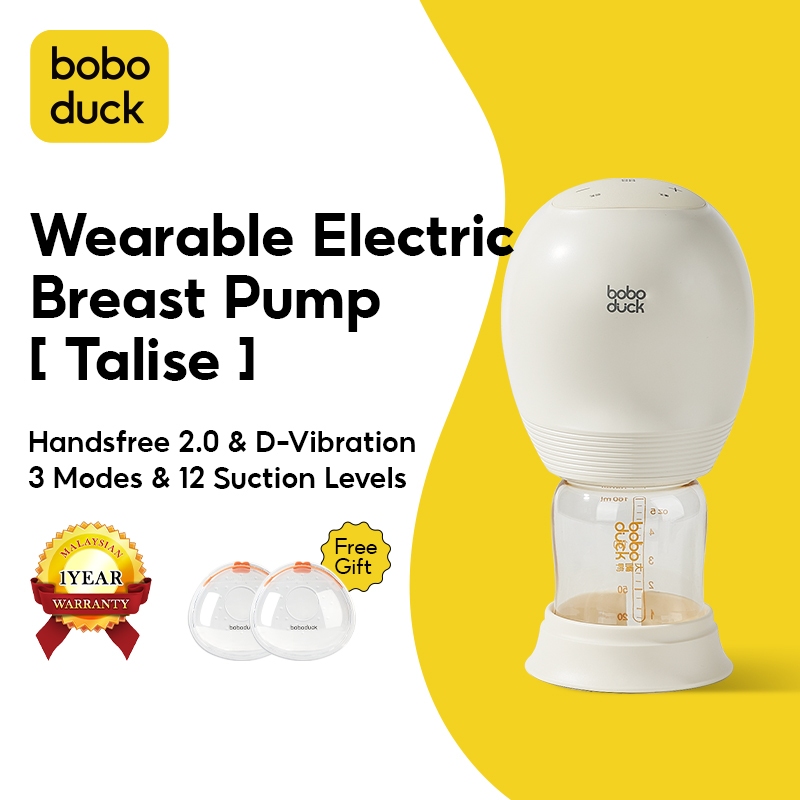 Boboduck [ Talise ] Wearable Breast Pump & Electric Handsfree Breast Pump Wireless Pam Susu ...