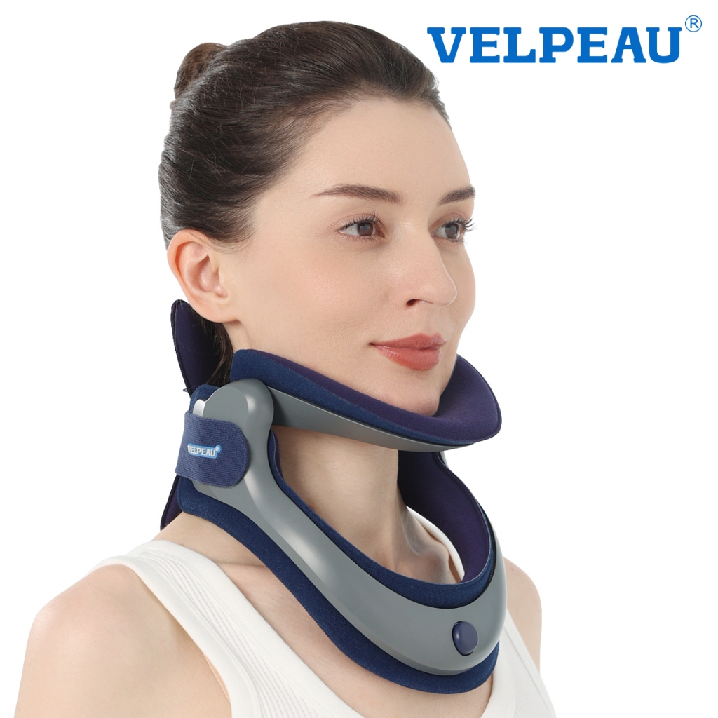 VELPEAU Cervical Neck Traction Device, Adjustable Neck Support Brace ...