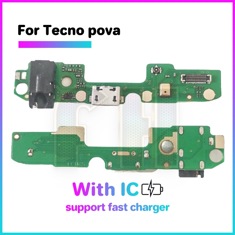 USB Charging charger port board for Tecno POVA LD7 LD 7 with IC USB ...