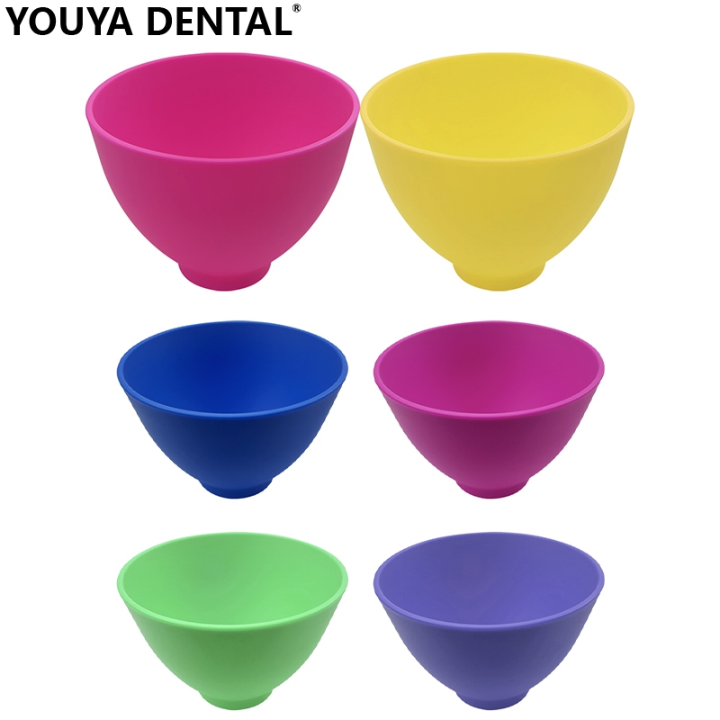 Dental Rubber Mixing Bowls Flexible Silicone Bowls for Alginate and ...