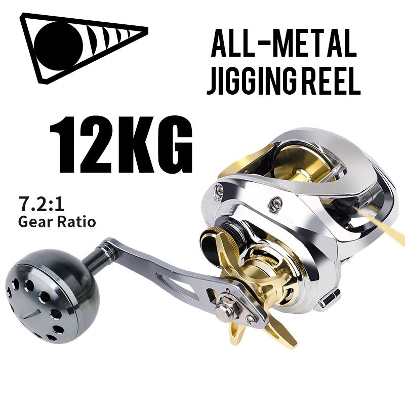 All Metal Reel SUS304 Stainless Reel Strong Trolling Fishing Reel 12KG ...