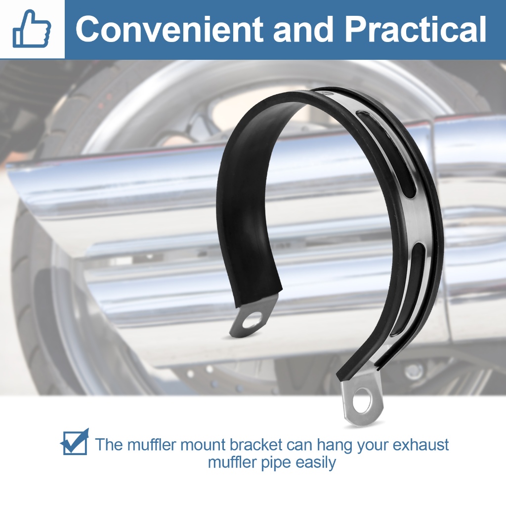 Motorcycle Exhaust Bracket Hanger Exhaust Muffler Pipe Bracket Clip for ...