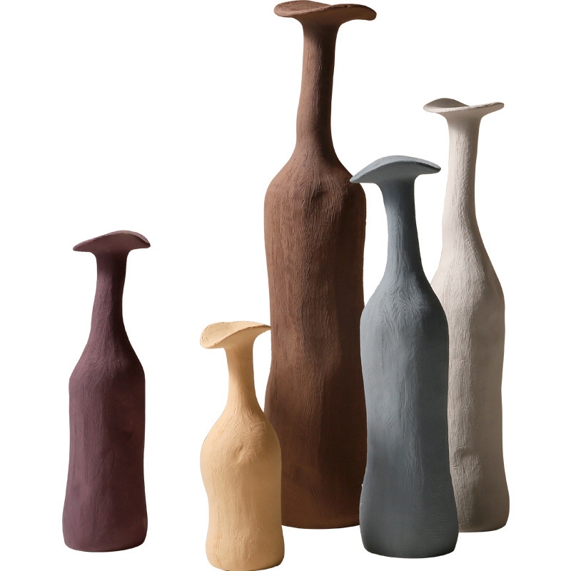 PASU BUNGA RUANG TAMU AESTHETIC, MORANDI INSPIRED CERAMIC VASE, MULTI ...