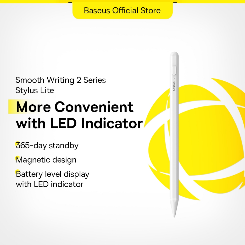 Baseus Smooth Writing 2 Series Stylus Pen with LED Indicators For i Pad ...