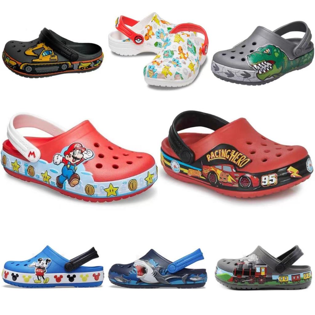Croc Kid's Shoes 3D Cartoon Sandals Slipper Cute Anti Slip Beach Shoes ...