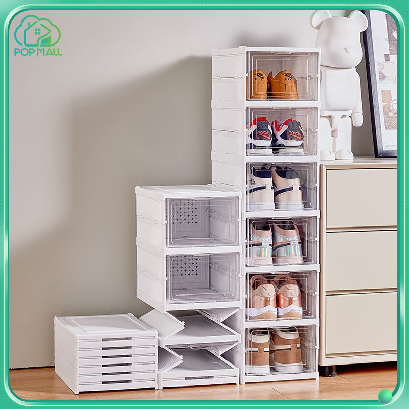 IKEA Foldable Shoe Box Shoe Rack Organizer Shoe Storage Shoe Cabinet ...