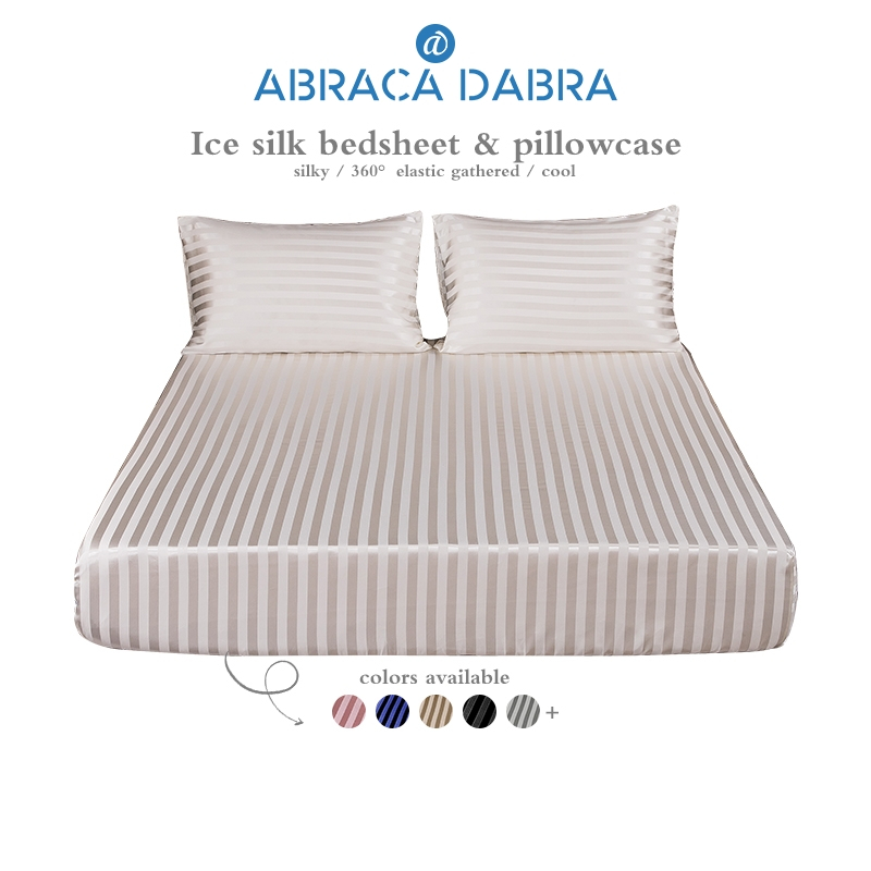 Abraca Dabra 3 In 1 Satin Silk Soft Fitted Bedsheet - Single/Queen/King ...