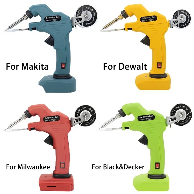 Cordless Soldering Gun for Makita/Dewalt/Milwaukee/Bosch 18V 20V Li-ion ...