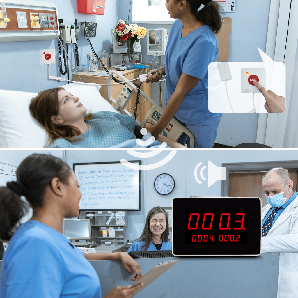 Nurse calling bell system wireless hospital call patient pager calling ...