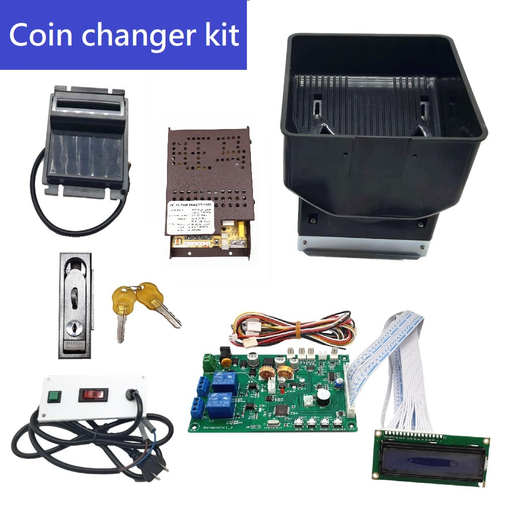 LCD Display Coin Changer Kit Bill Acceptor to Coin Token with JY-146 ...