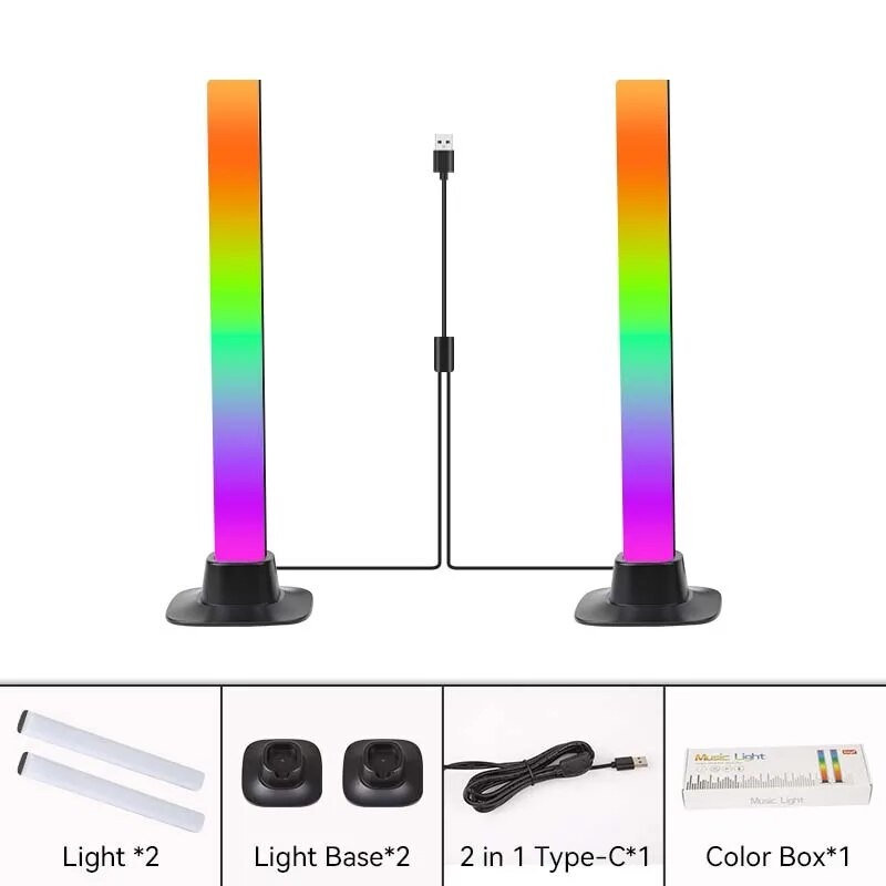 Remote Monitor Light Bar Dimmable Screen Hanging Lights USB Led Table ...