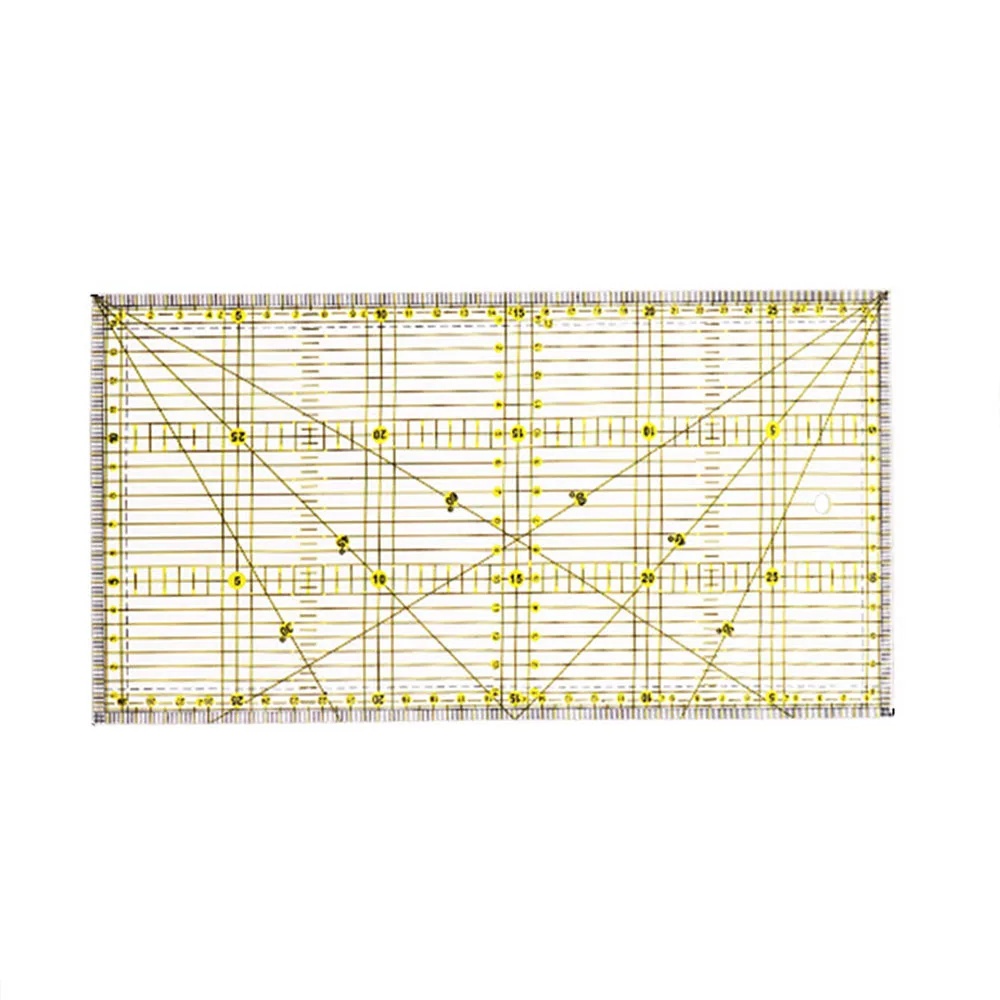 Acrylic Patchwork Ruler Double Color Feet Tailor Yardstick Cutting ...