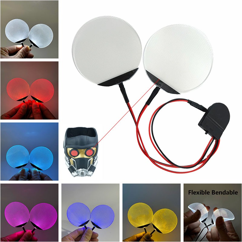 Halloween Flexible Bendable Round DIY Led Light Eyes Kits For Cosplay ...