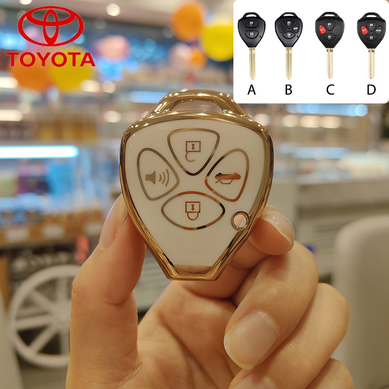 2/3/4 buttons car remote key case for Toyota Vios Vitz Altis Hilux Vigo ...