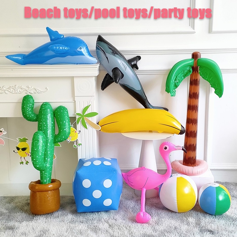 Outdoor Swimming Pool Accessories Inflatable Cactus Ring Toss Game Set ...