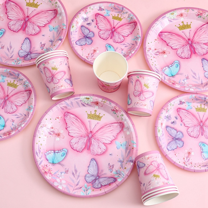 【Local Inventory】Butterfly Theme Sophistiplate Table Setting Set ...