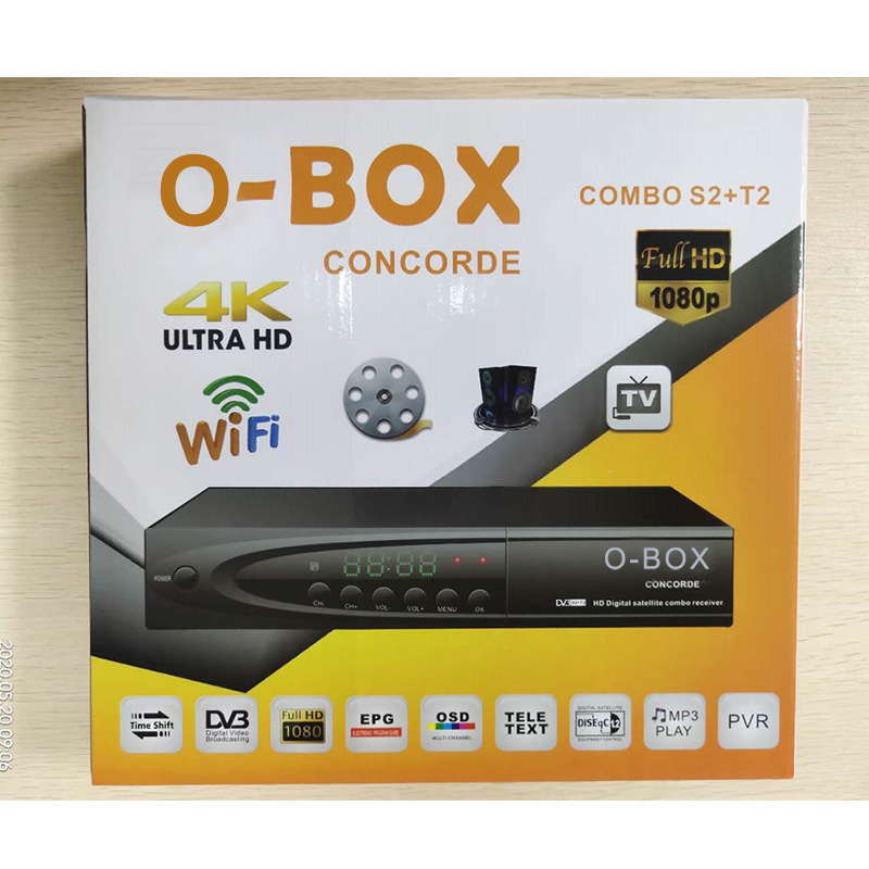 JHUAYNET HDTV DVB/T2+DVB-S2 COMBO S2+T2 Set-top box IKS Digital ...