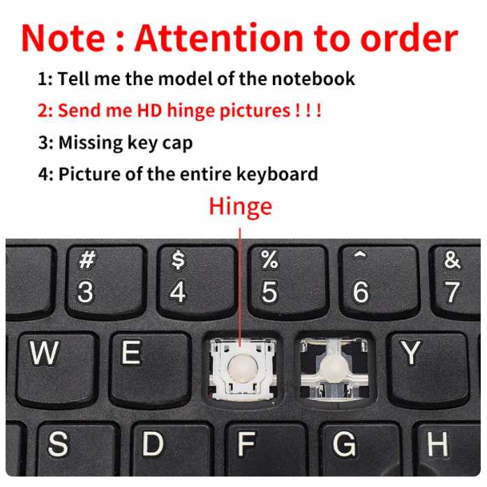 Replacement RGB Backlit Keycap Key For Acer Nitro AN515-54 AN515-55 ...