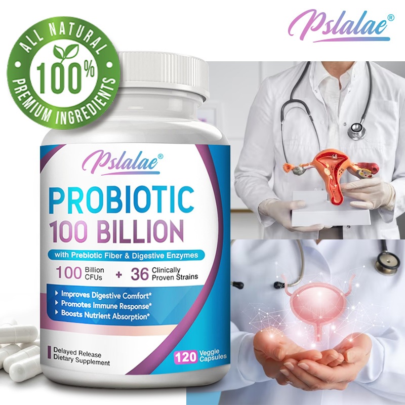 Pslalae PROBIOTIC | 120 Capsules | 100 Billion Active Organisms ...
