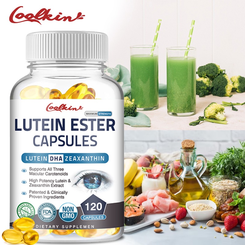 Lutein Ester Capsules - rich in lutein and zeaxanthin - for vision health and eye fatigue relief ...