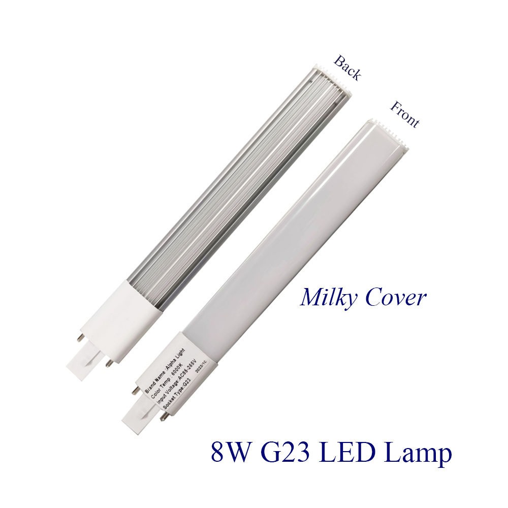 2-Pack G23 LED Bulb 8W/6W - SMD 2835 Chip, AC85-265V Wide Voltage, Energy Saving CFL Replacement ...