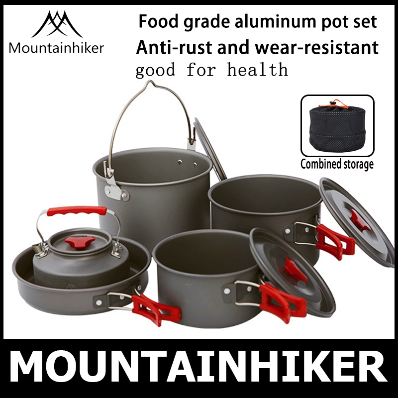 🔥Ready stock🔥MOUNTAINHIKER Camping cookware set 4-in-1 chef outdoor ...