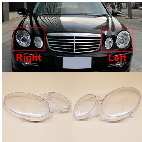 Car Front Glass Lens Lamp Shade Shell For Benz E-Class W211 E240 E200 ...