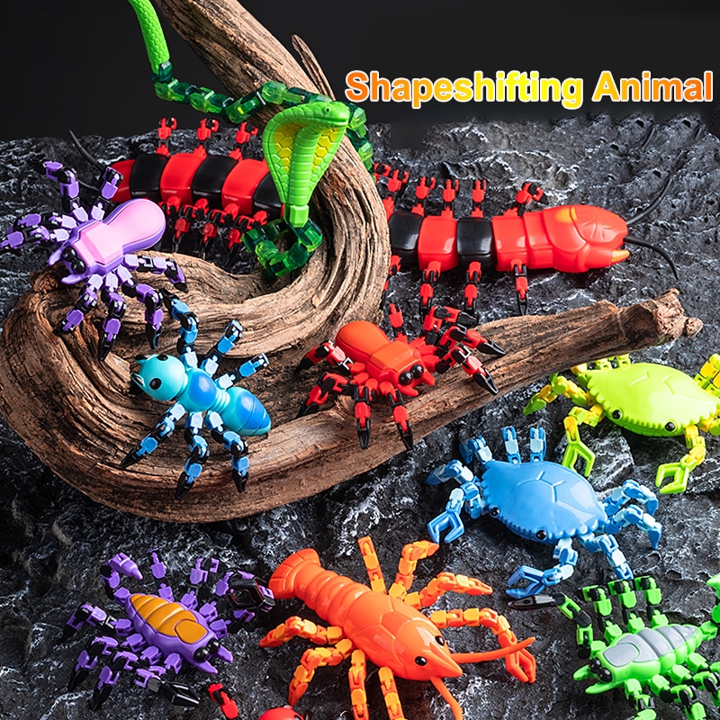 Simulated Deformation Mechanical Insect Assembly Toy Joints Movable ...