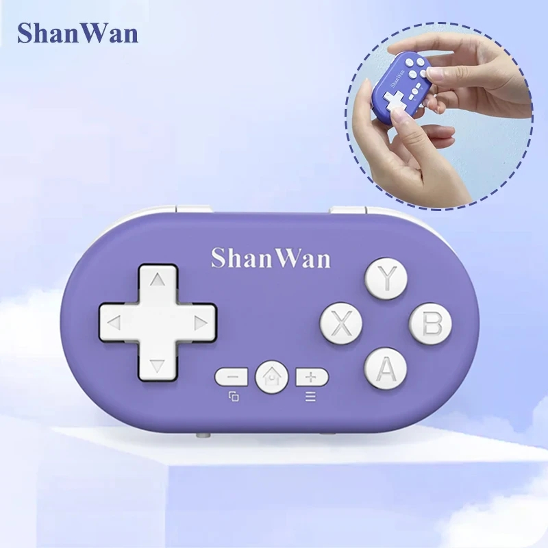 Shanwan Micro Wireless Bluetooth Controller Pocket-sized Mini Gamepad ...