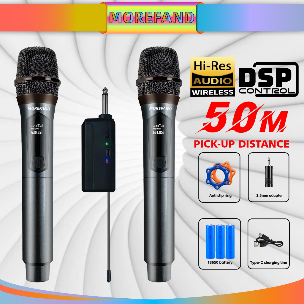 [Type-c interface] Professional Handheld Motor Wireless Microphone ...