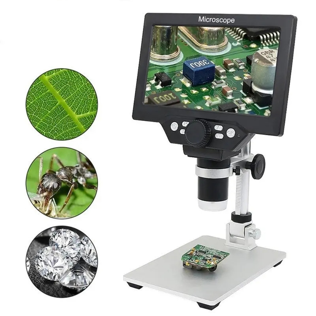 1200X Microscope Digital Portable 7" LCD Video Microscope 12MP for ...