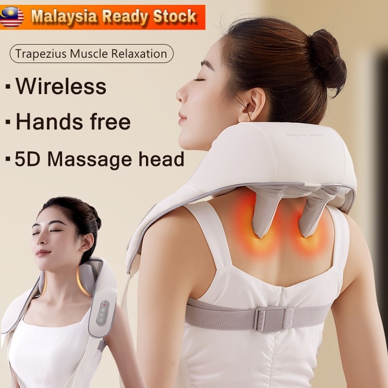Shoulder and Neck Massager Clamp Kneading Massage Trapezius Muscle Relax Neck Massager Body ...