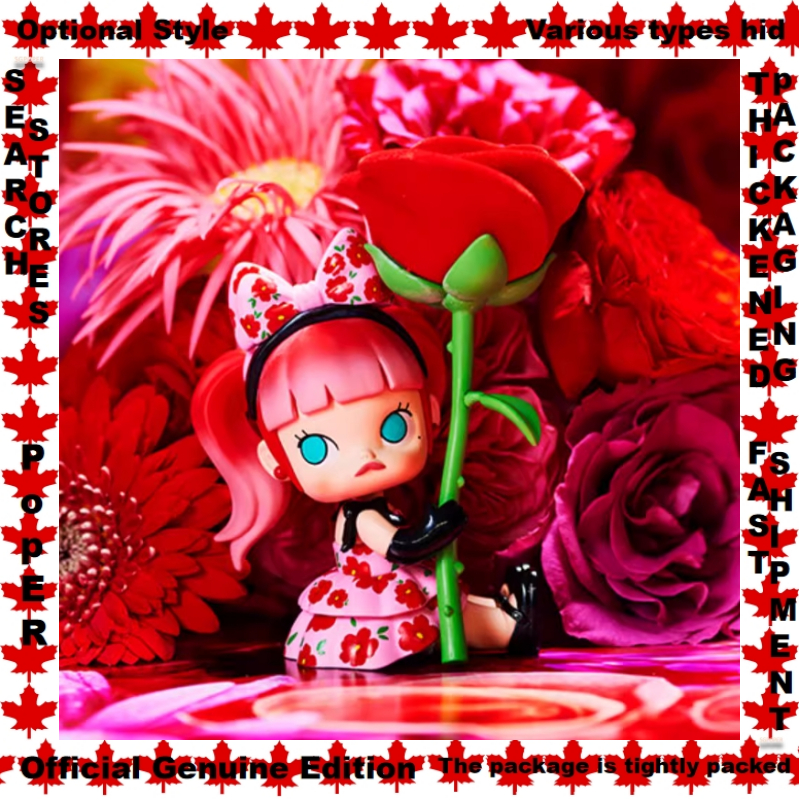 Optional Styles Red Rose MOLLY POPMART Mika Ninagawa Flower Series Doll ...