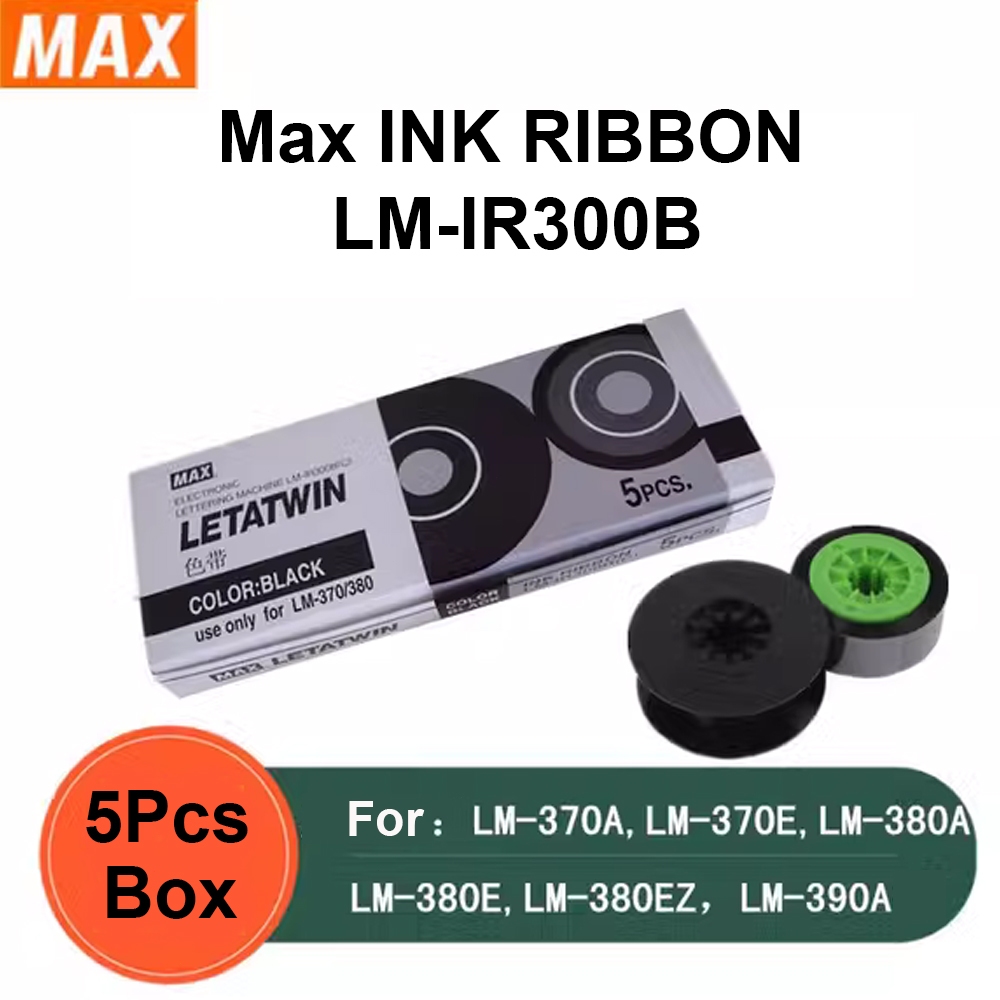 5Pcs/box Label Tape LM-IR300B 50m Ribbon For MAX LETATWIN Cable ID ...