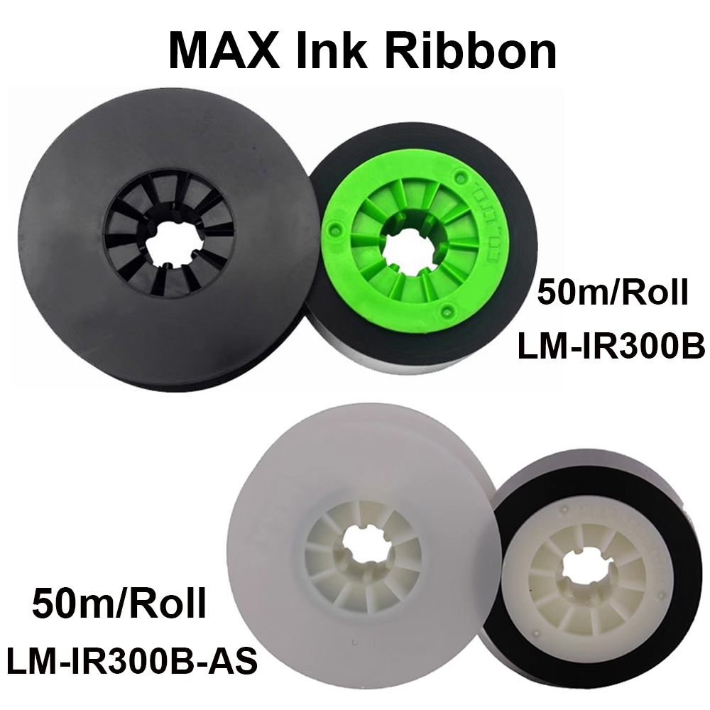 1Pcs Label tape LM-IR300B LM-IR300B-AS 50m For MAX Ribbon LETATWIN ...